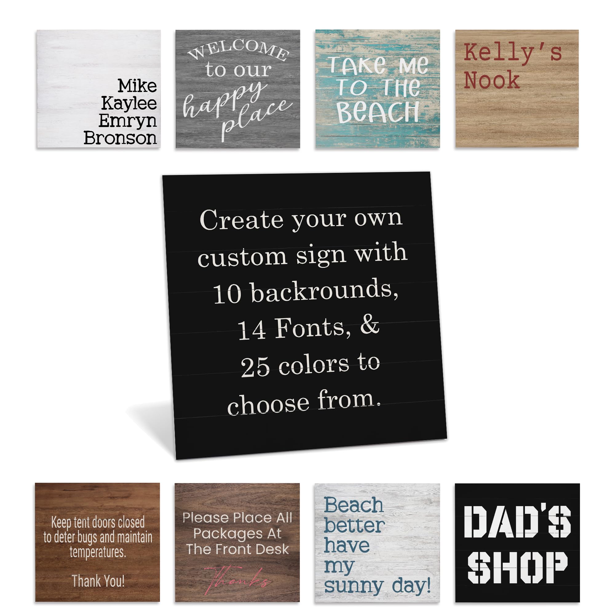Amazon.com: Custom Wood Sign - Customized Sign for Home Decor ...