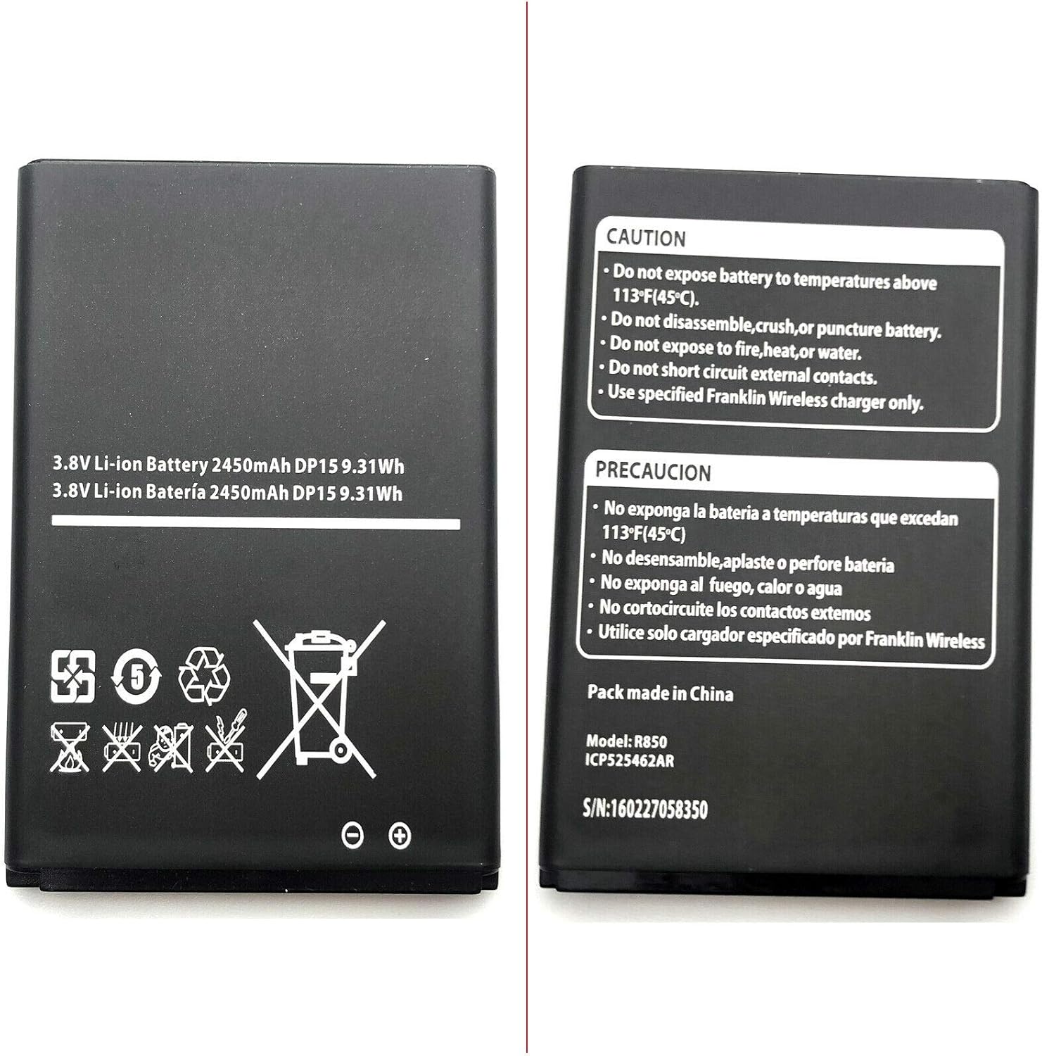 Amazon.com: GSParts New Replacement Battery Compatible with Franklin ...