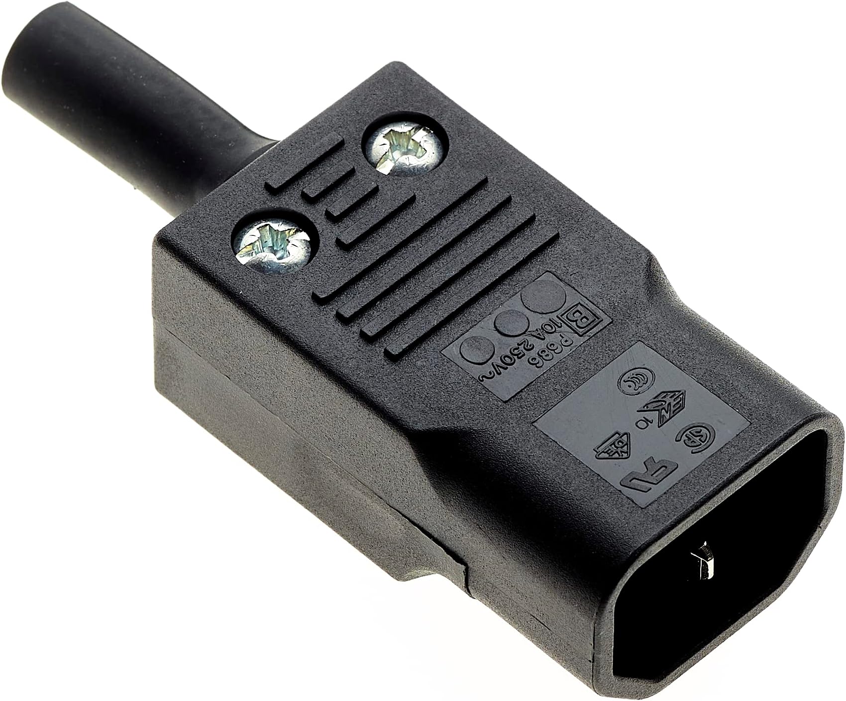 3 Pin Kettle Female Plug IEC Mains Connector C13 6A : Amazon.co.uk ...