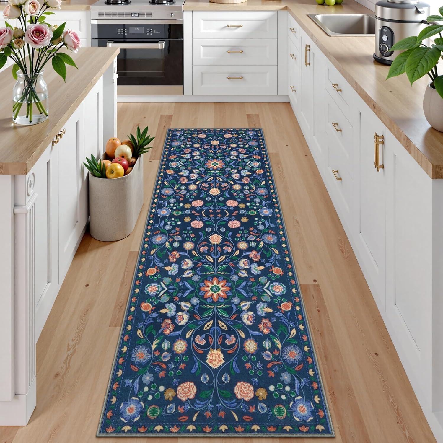 Amazon.com: OJIA Boho Kitchen Runner Rug 2x6 Washable Hallway Rugs Non ...