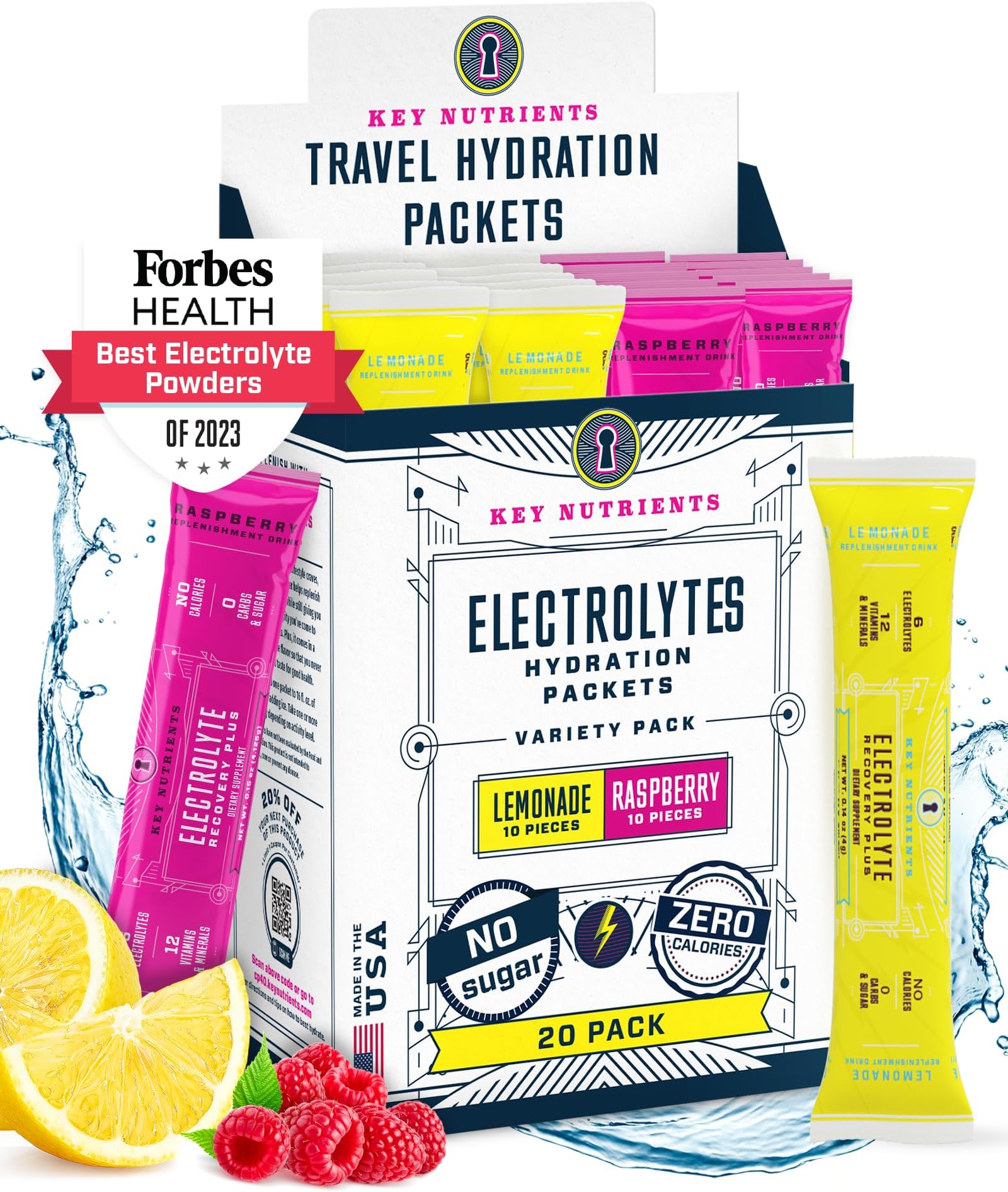 Amazon.com: Key Nutrients Electrolytes Hydration Packets - Refreshing ...