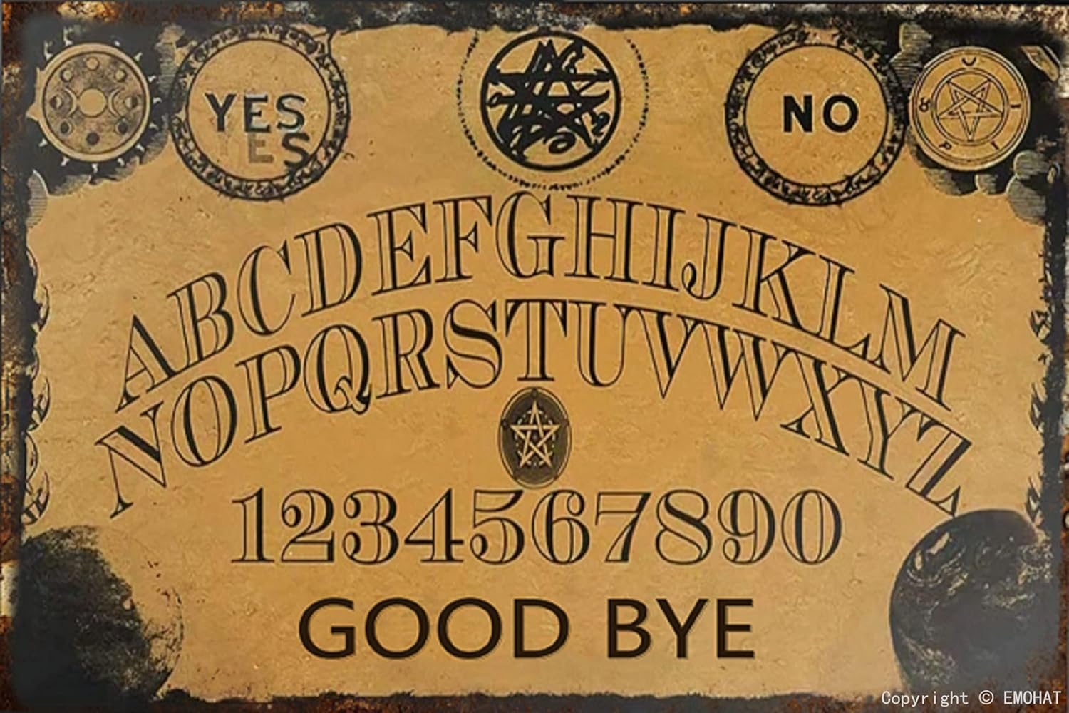 Amazon.com : EMOHAT Retro Metal Sign Vintage Tarot Mysterious Medieval ...