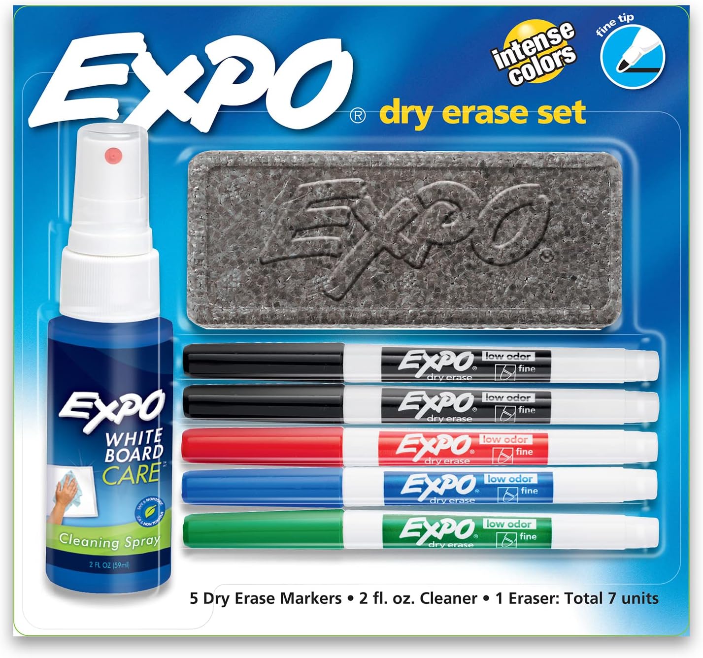 Amazon.com : EXPO Dry Erase Markers Kit, Fine Tip, Assorted Colors ...