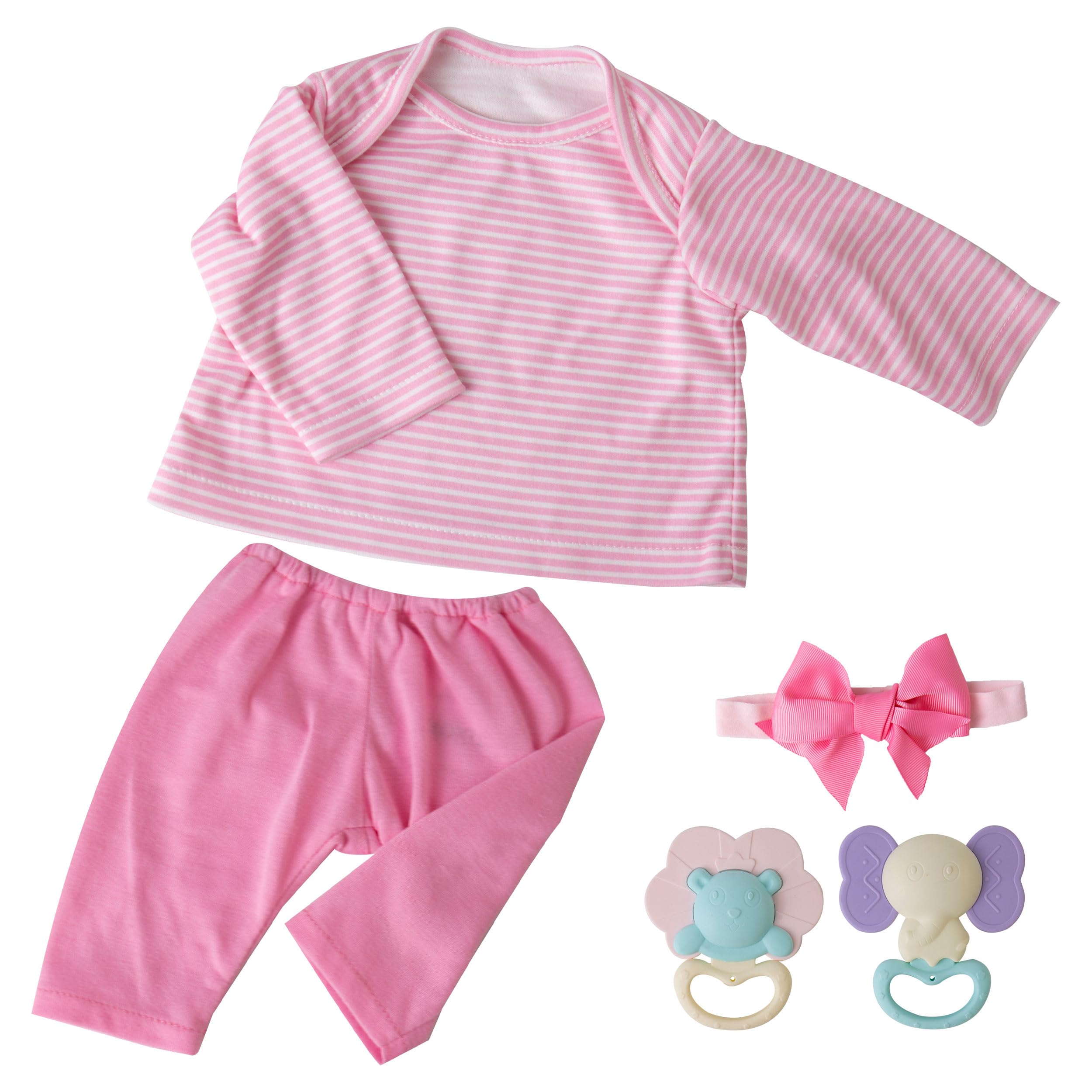 Amazon.com: EKOKIZ Reborn Baby Dolls Clothes Girl Pink Baby Clothes ...