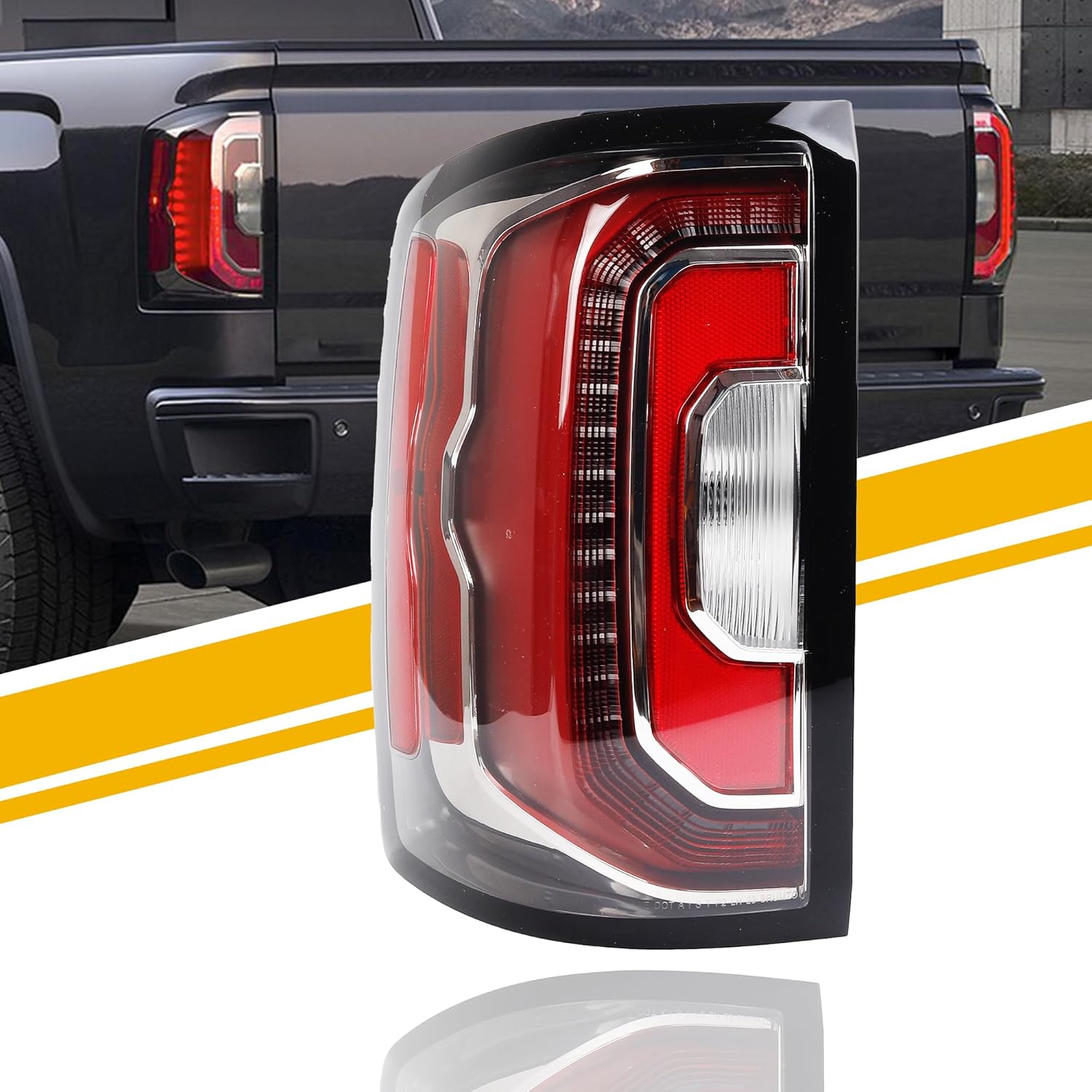 Amazon.com: Dasbecan Left Driver Side Tail Light Assembly Rear Lamp LED ...
