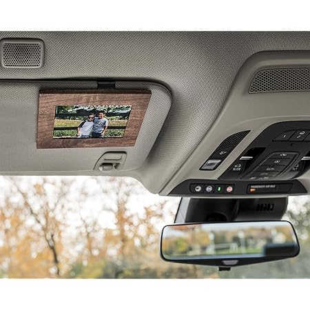 Amazon.com: VISOR FRAMES - Clips to Car Sun Visor (Wood Grain) Fits ...