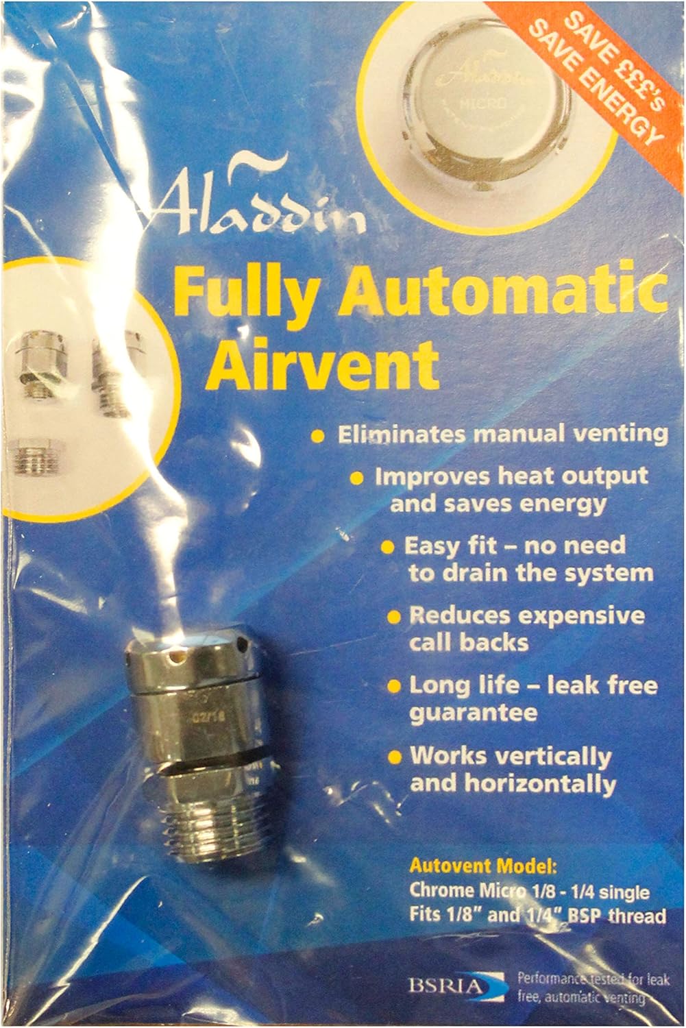 Aladdin Autovent Fully Automatic Radiator Micro 1/8-1/4″ De-Aeration ...