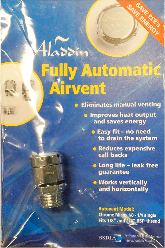 Aladdin Autovent Fully Automatic Radiator Micro 1/8-1/4″ De-Aeration ...