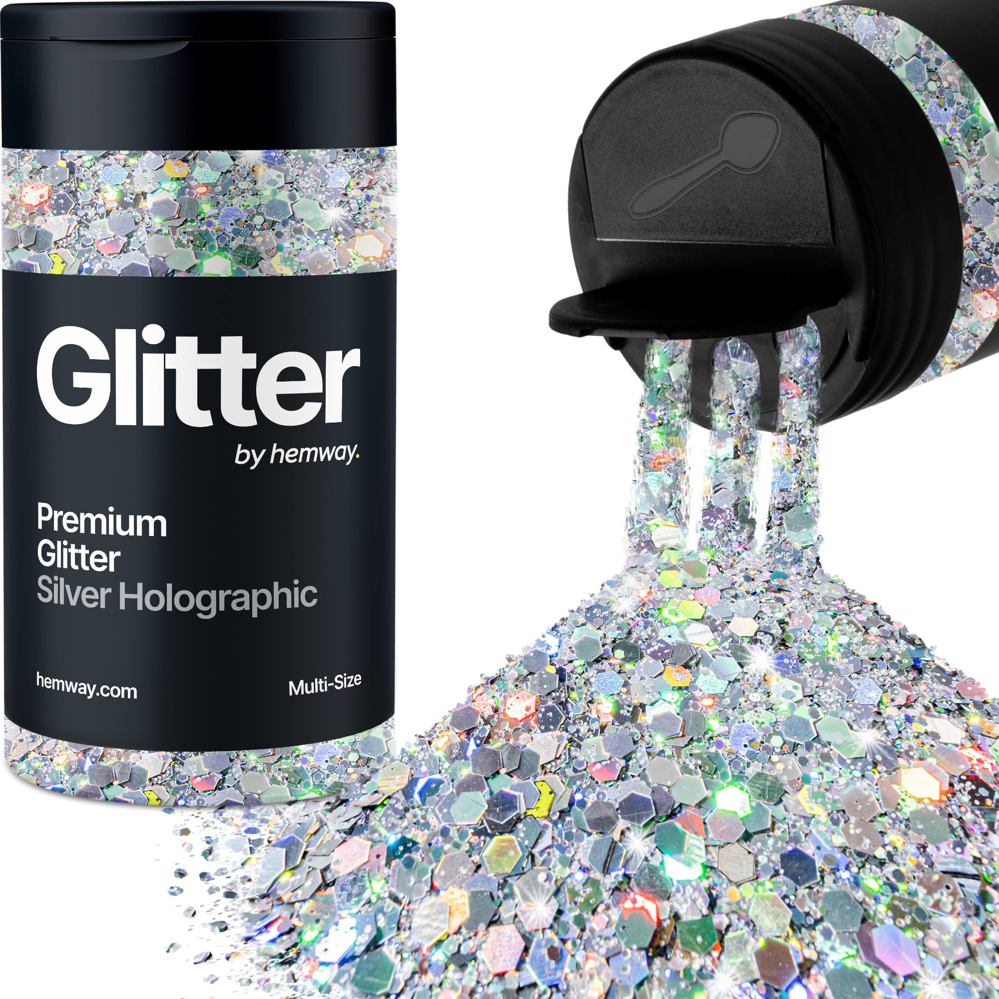Glitter PVC Silver,250G : Amazon.co.uk: Home & Kitchen