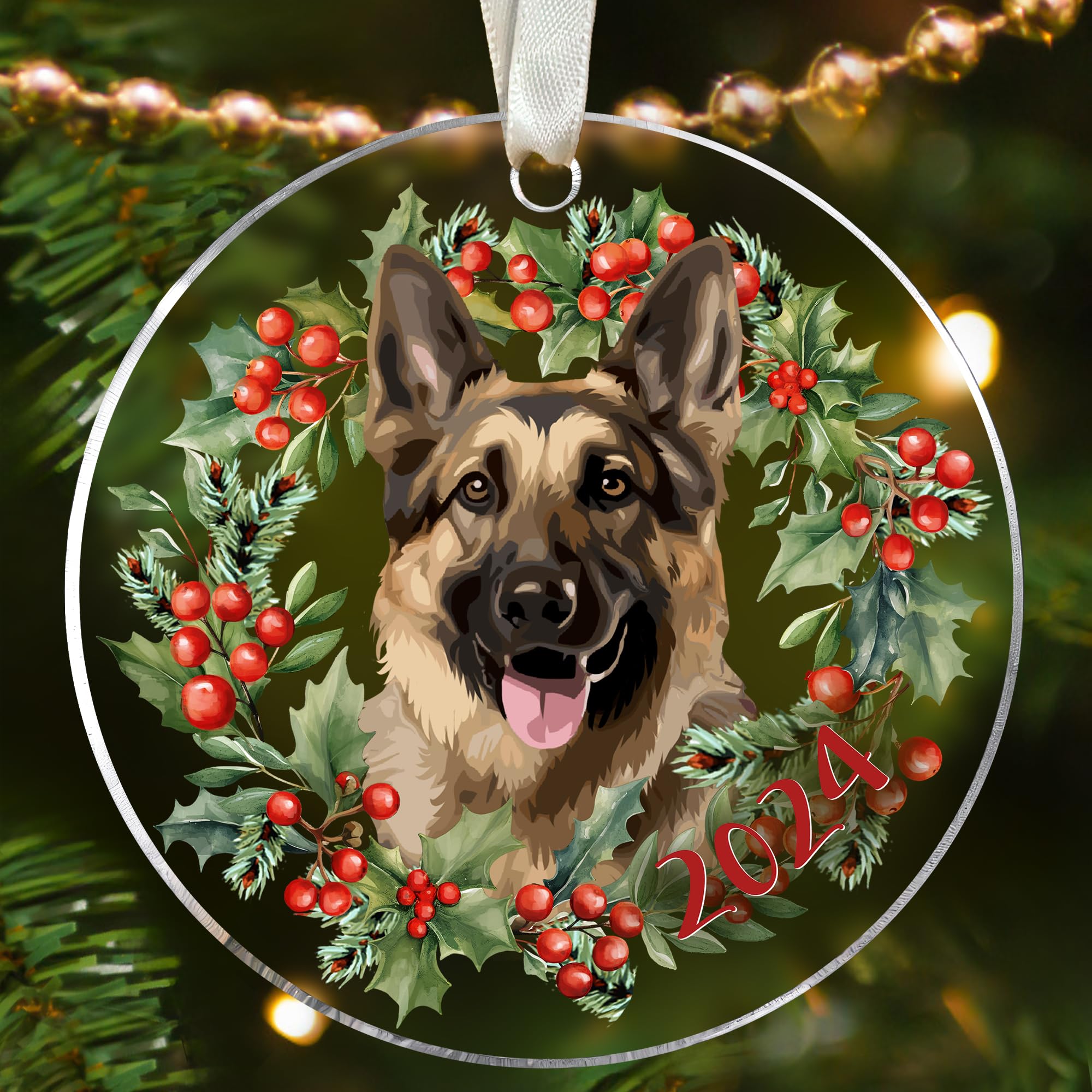 Amazon.com: German Shepherd Ornament - German Shepherd Christmas ...