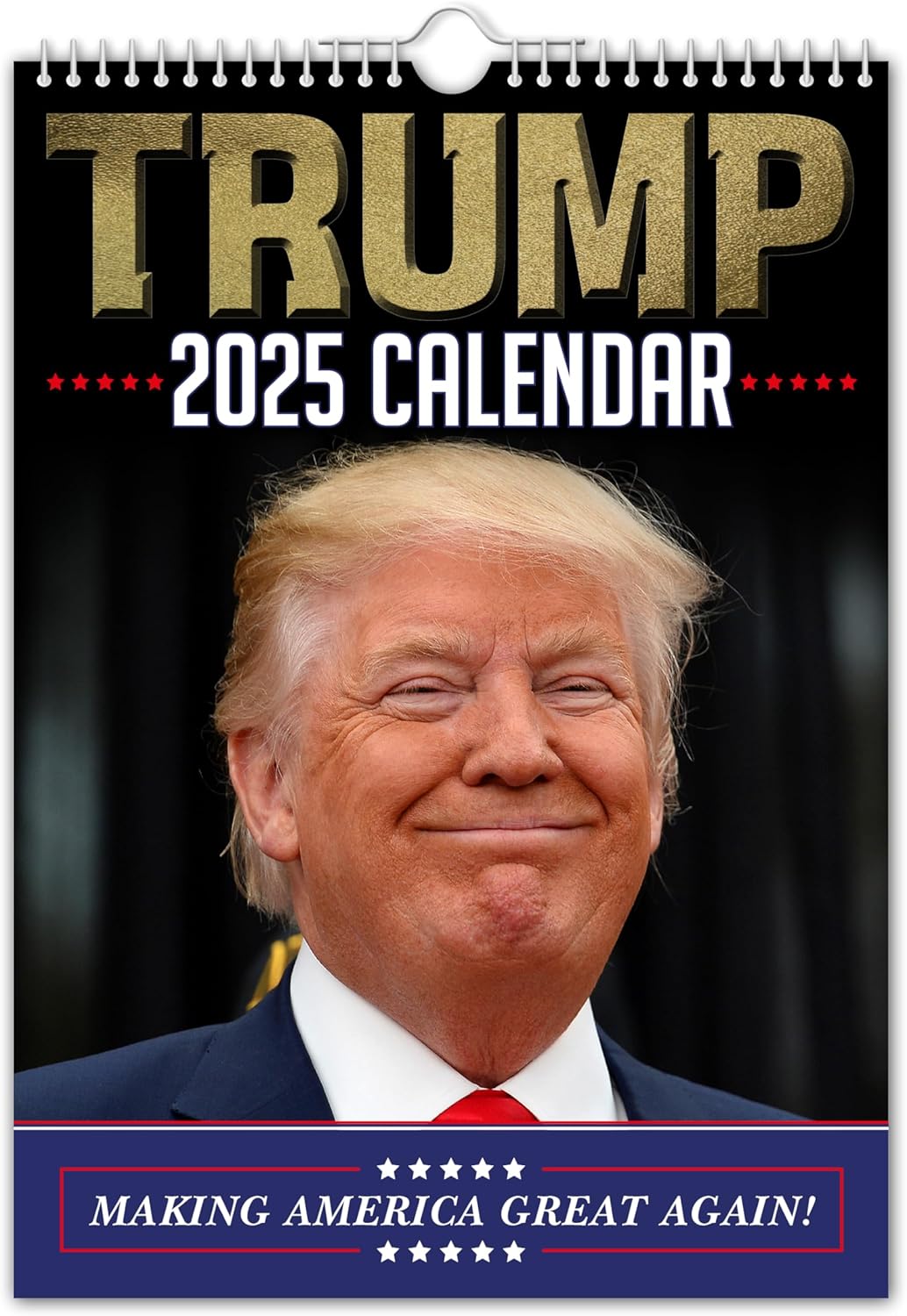 The Calendar King // Donald Trump - 2025 Wall Calendar (Full Colour, A4 ...
