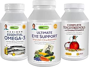 Amazon.com: ANDREW LESSMAN 3 Product Eye Health Bundle – 60 Softgels ...