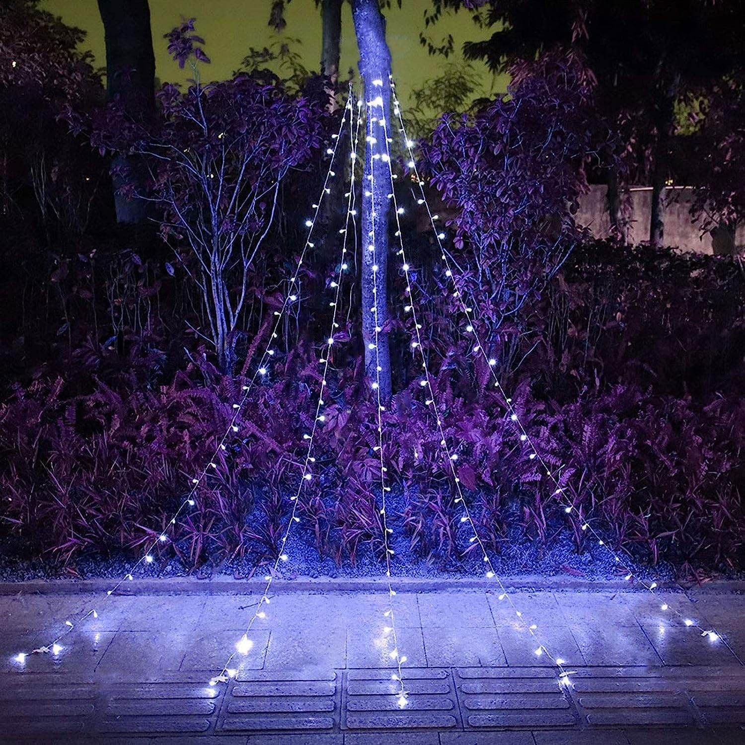 Cascading Christmas Lights LED Snowing Icicle Lights 480L 11.8m (Blue