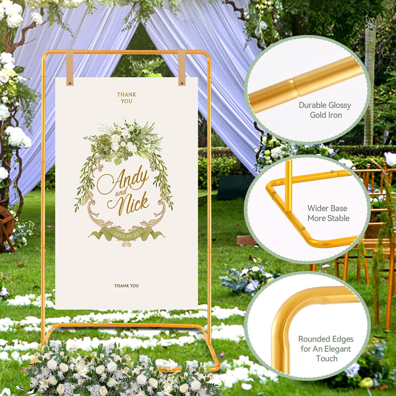 Welcome Sign Stand Buy Premium Quality Wedding Seating Plan Holder ...