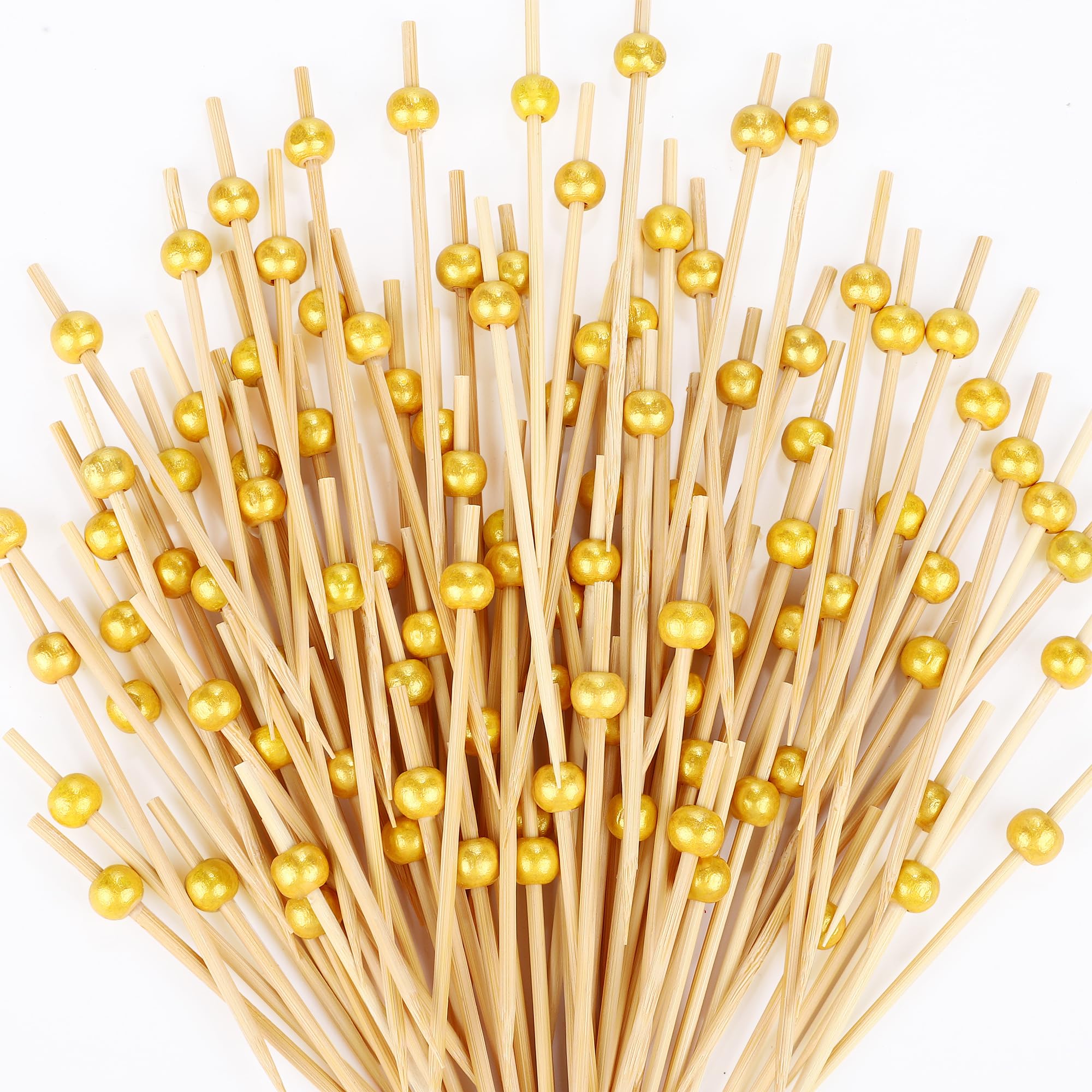 Amazon.com | Aodaer 100 Pieces Bamboo Cocktail Picks 4.7 Inch ...