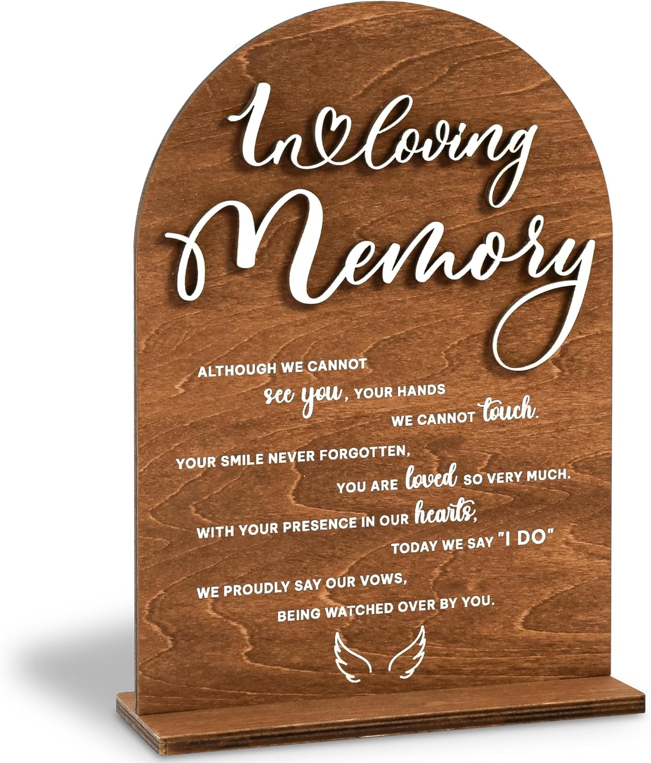 Amazon.com: Stofinity In Loving Memory Wedding Sign - Wedding Memorial ...
