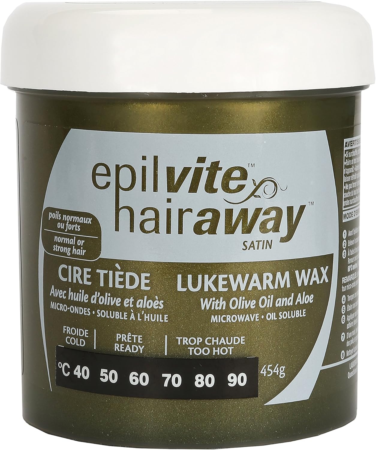 Hair Away Epil Vite - Gentle Satin Wax with Olive & Aloe