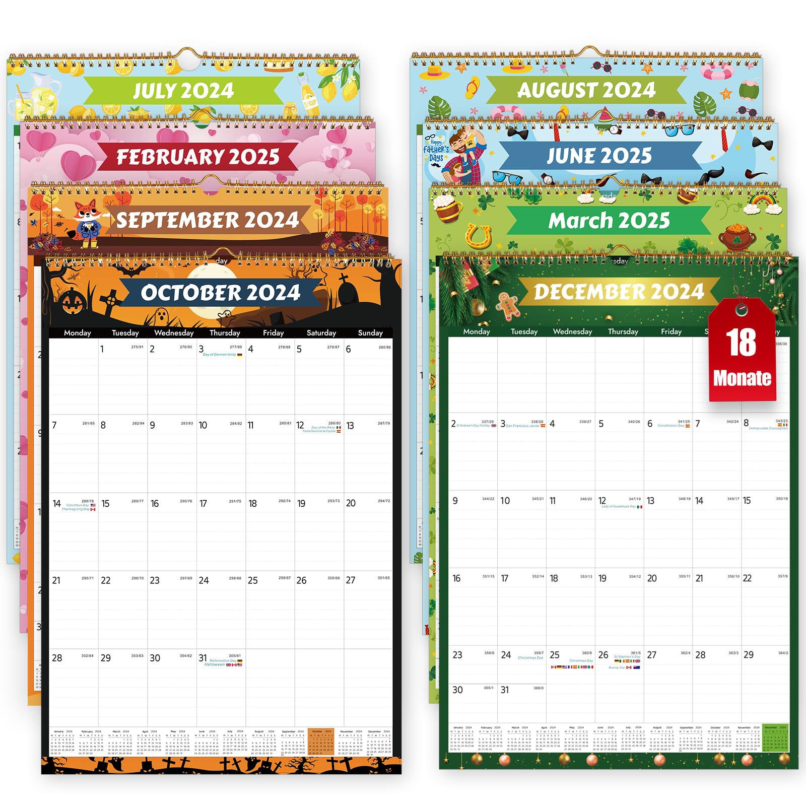 Wall Calendar 2025 26 Uk 2025 Calendar Family Planner A3 | Desertcart INDIA