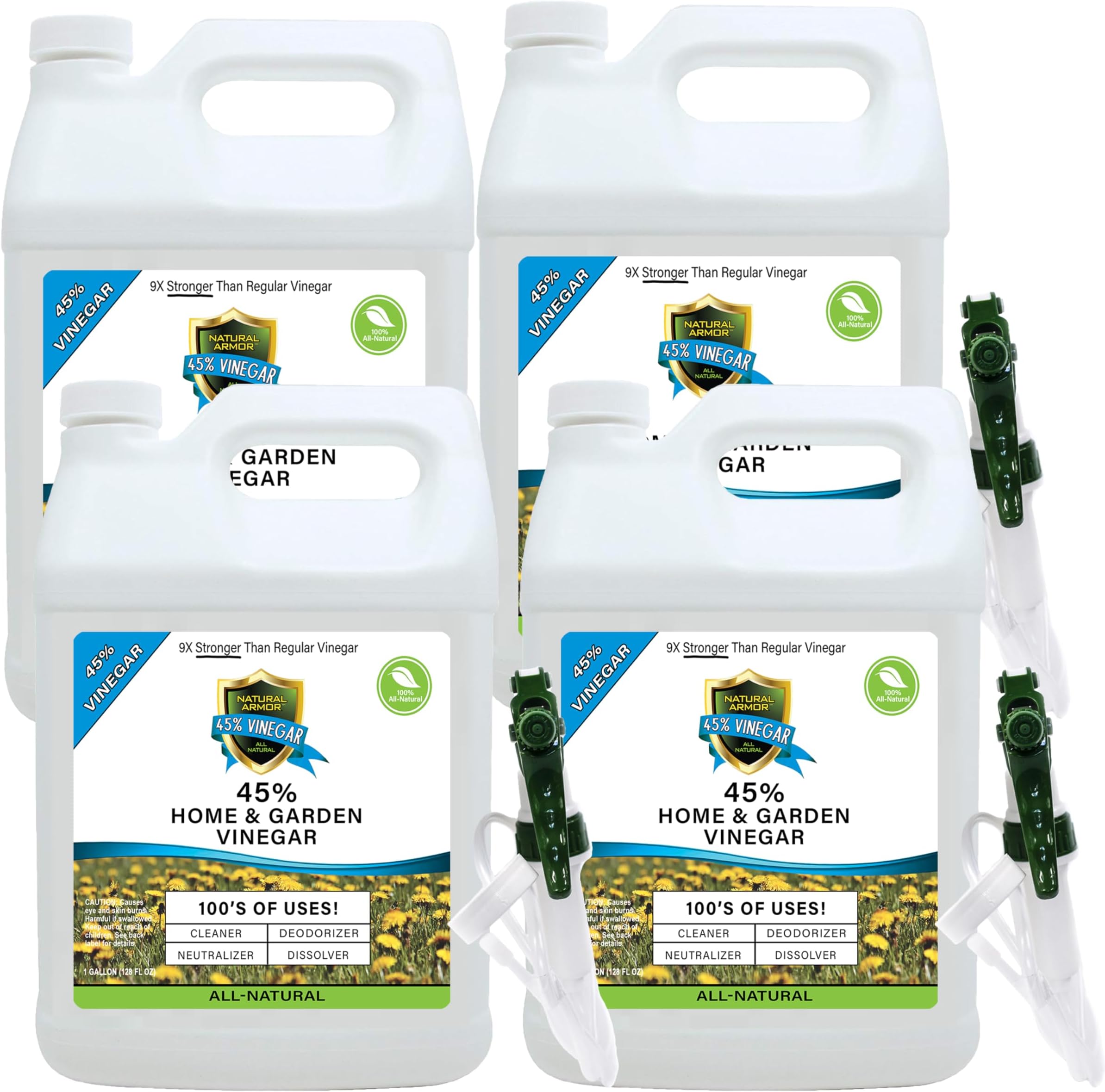 Amazon.com: Natural Armor 45% Vinegar Industrial Strength Concentrate ...