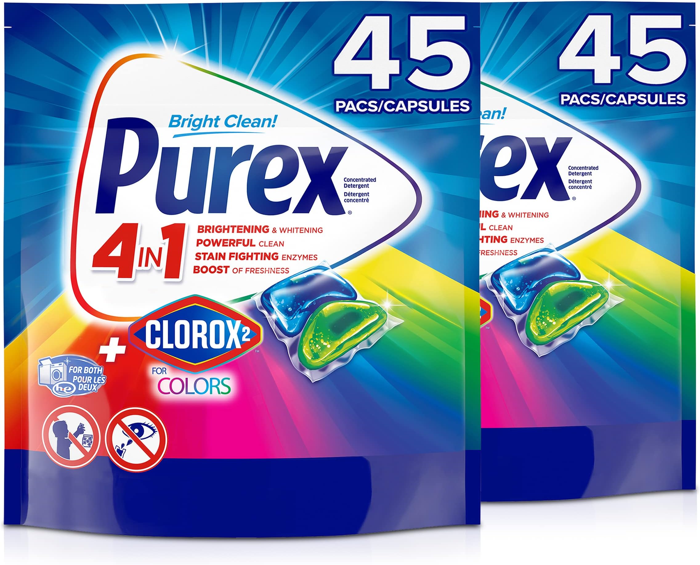 Amazon.com: Purex 4-in-1 + OXI Laundry Detergent Pacs, Fresh Morning ...