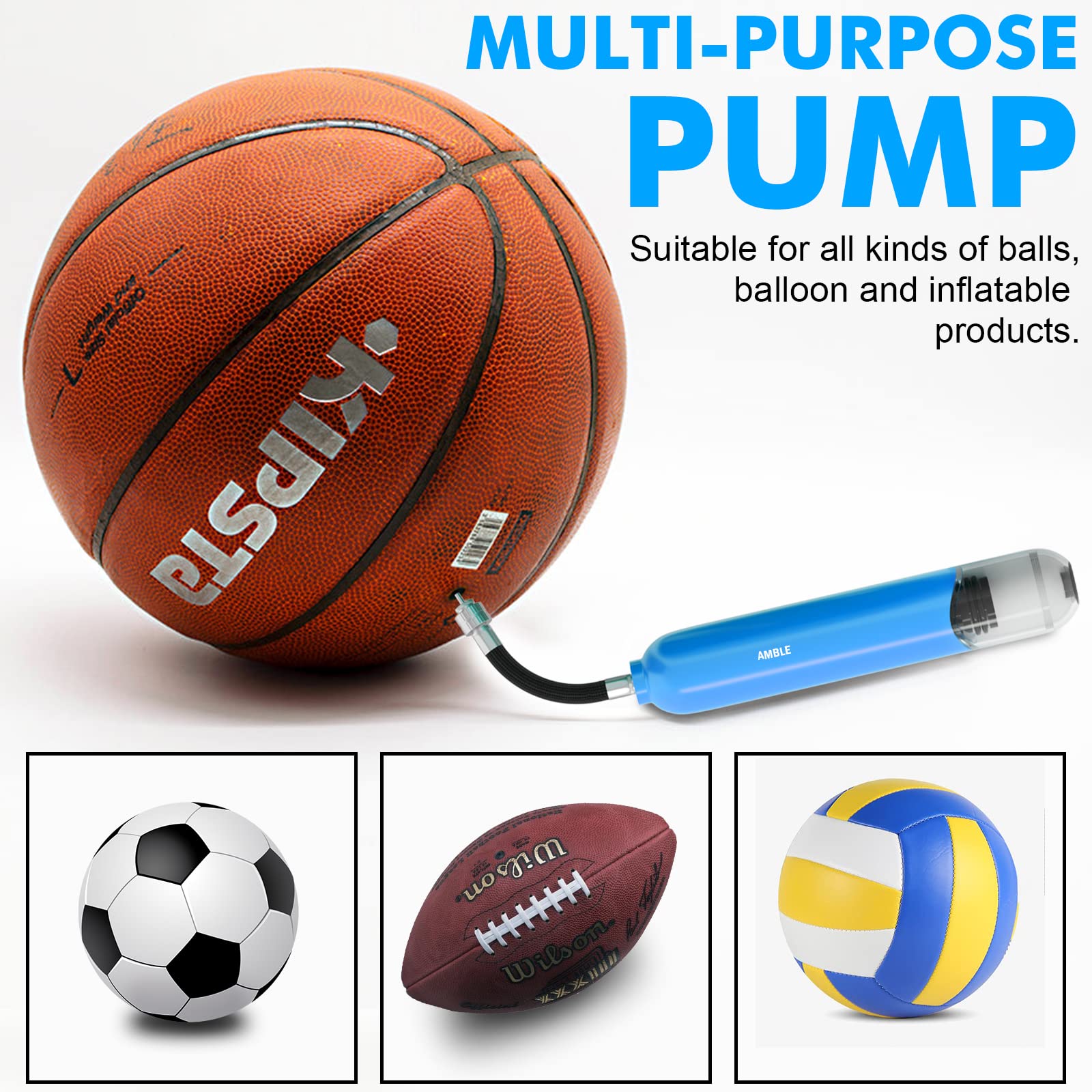 Snapklik.com : Air Ball Pump For Basketball, Soccer Ball, Volleyball ...