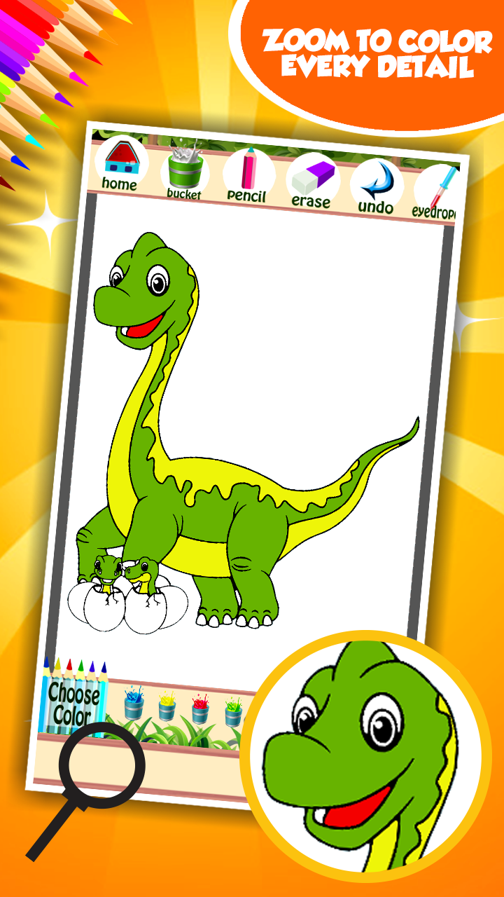 Dinosaur Coloring Book - App on Amazon Appstore