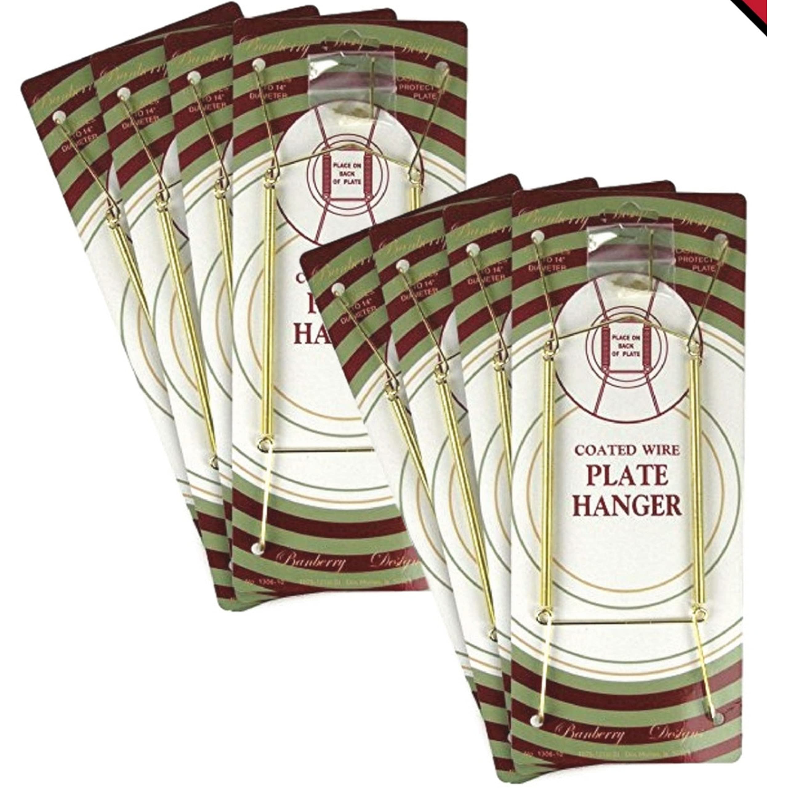 Plate Hangers For The Wall Banberry Designs Brass Vinyl Coated Plate ...