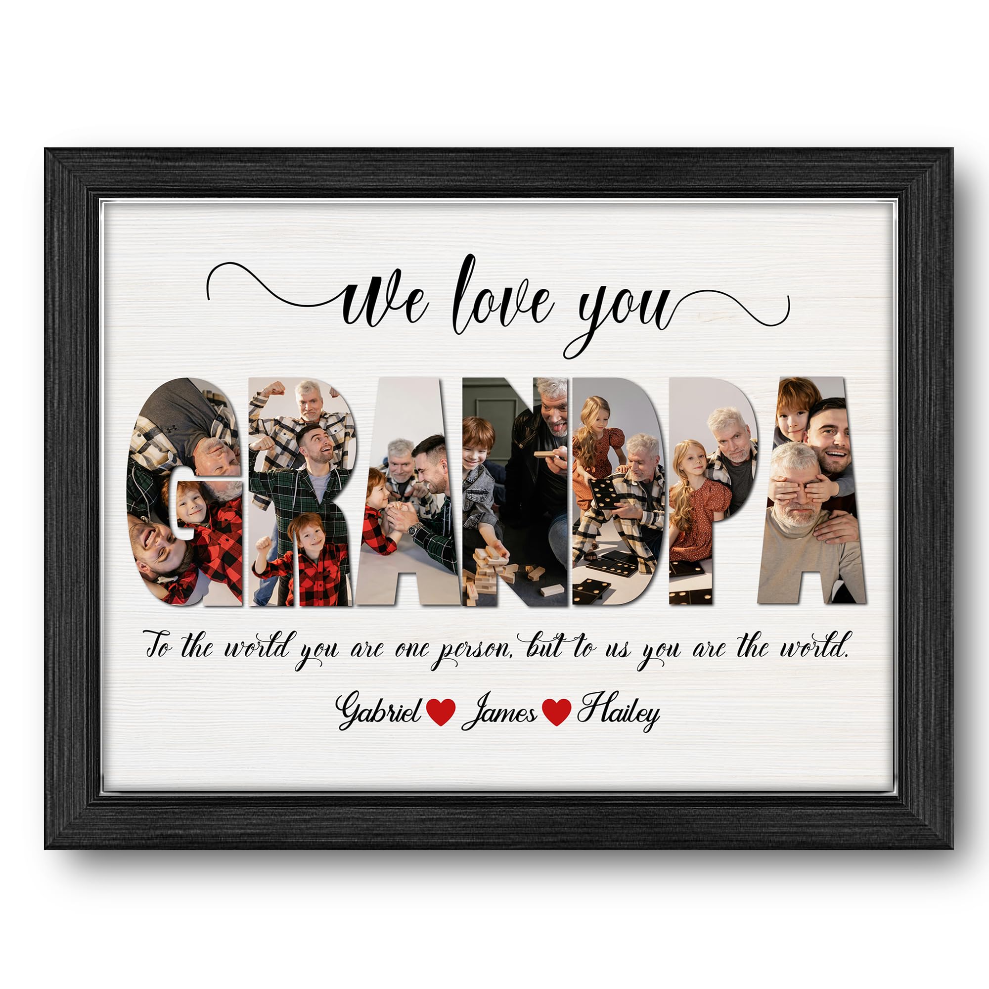 Grandpa Photo Frame Luipk Papa 8x6 Picture Frames, Gifts For Grandpa ...