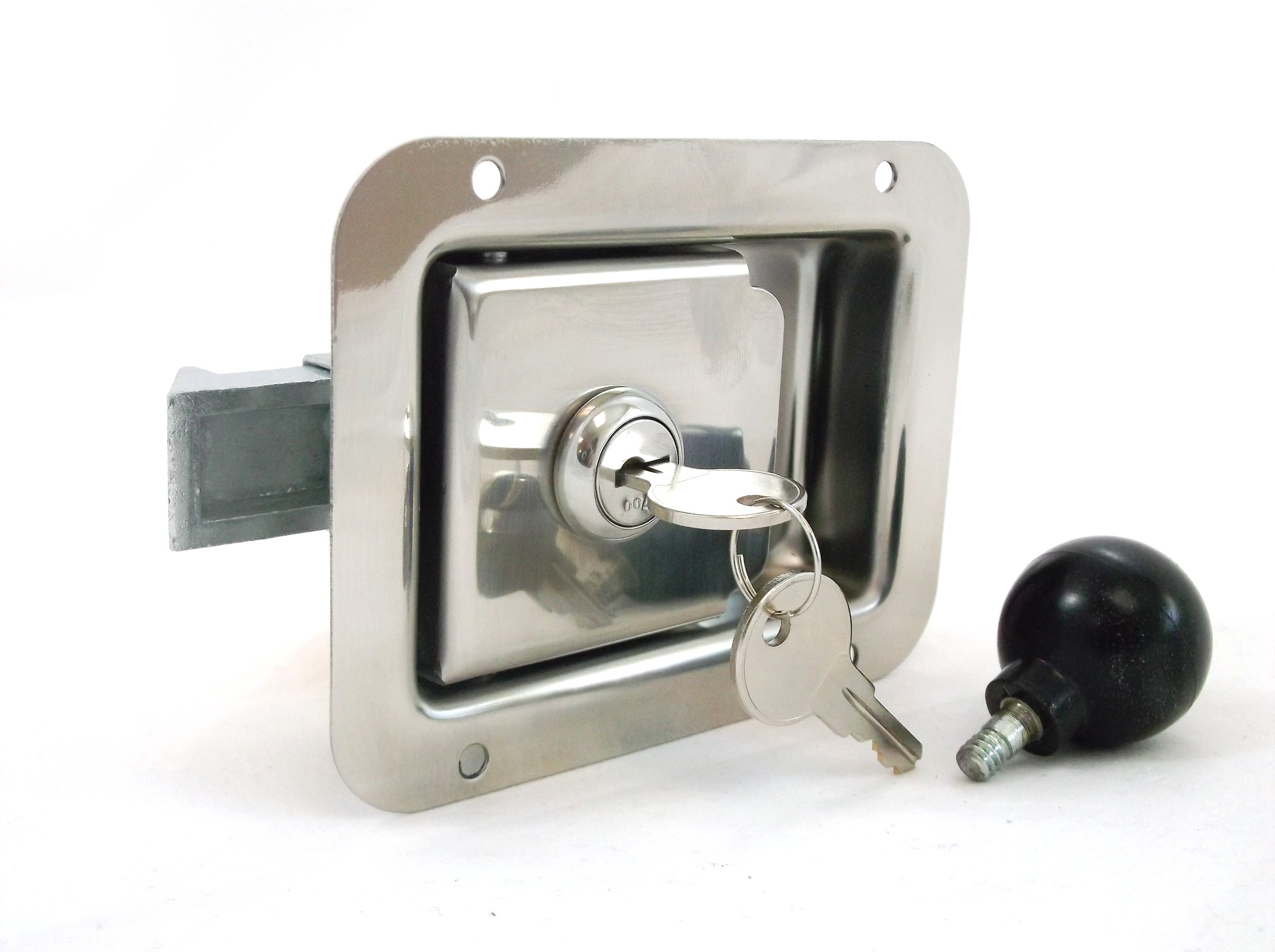 Buy Pair Junior Size Flush Mount Paddle Handle Stainless Steel Locking ...