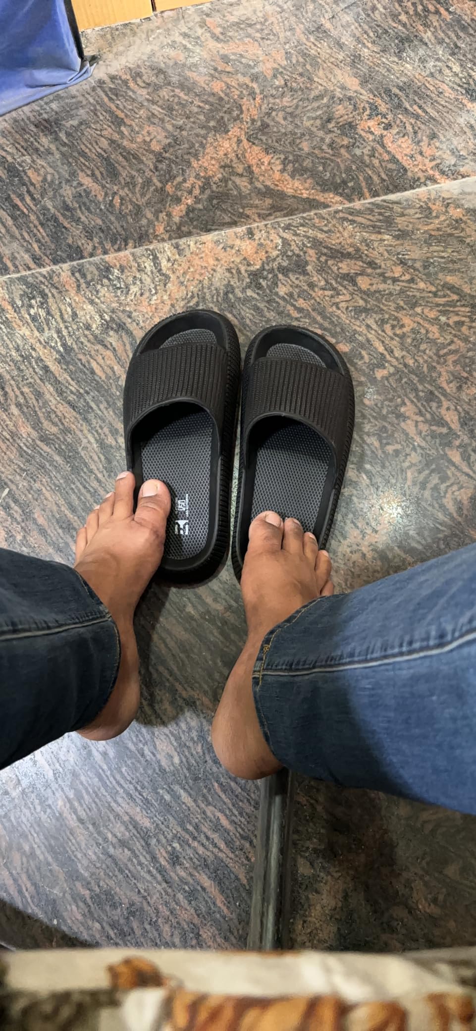 Buy Hygear Men's Xpress Black Slippers_6 UK (HG-GE-1004) at Amazon.in
