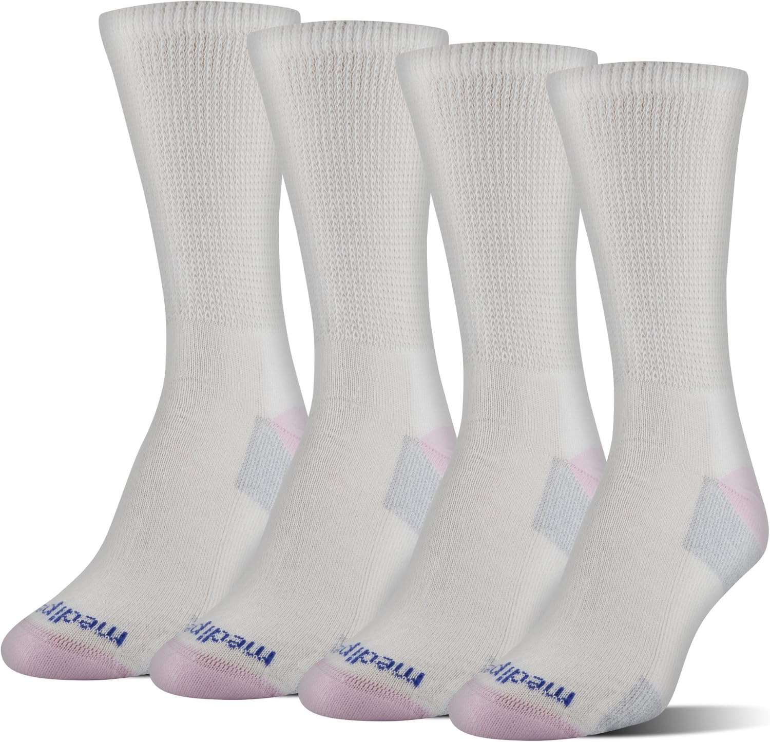 MediPEDS Women's Nanoglide Crew Socks, 4-Pack at Amazon Women’s ...
