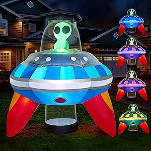 Amazon.com: Joiedomi 5 FT Halloween Inflatable Outdoor Decoration, Inflatable Alien Decor ...