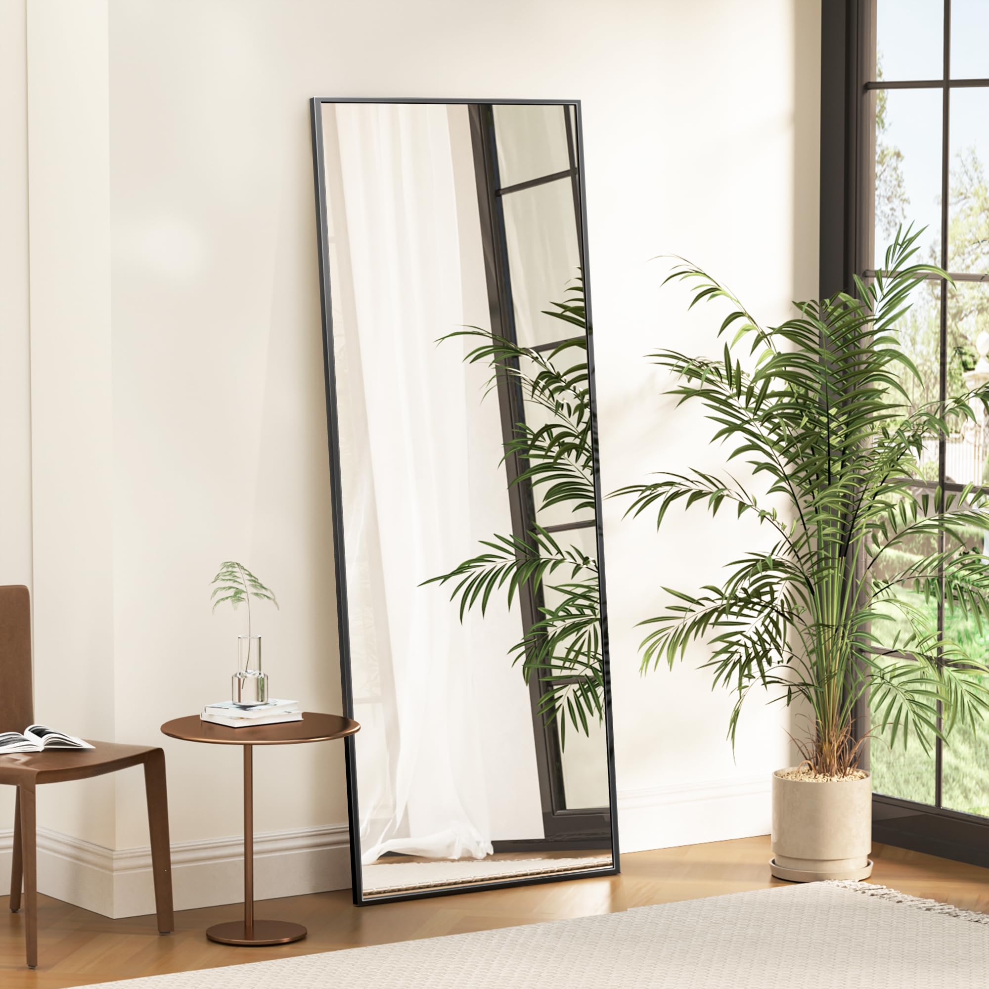 Snapklik.com : Antok Full Length Mirror, 64"x21" Nano Glass Floor ...