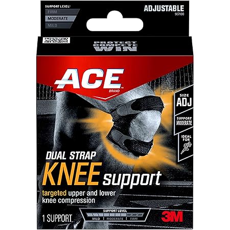 Amazon.com: ACE Adjustable Knee Brace with Dual Side Stabilizers, Helps ...