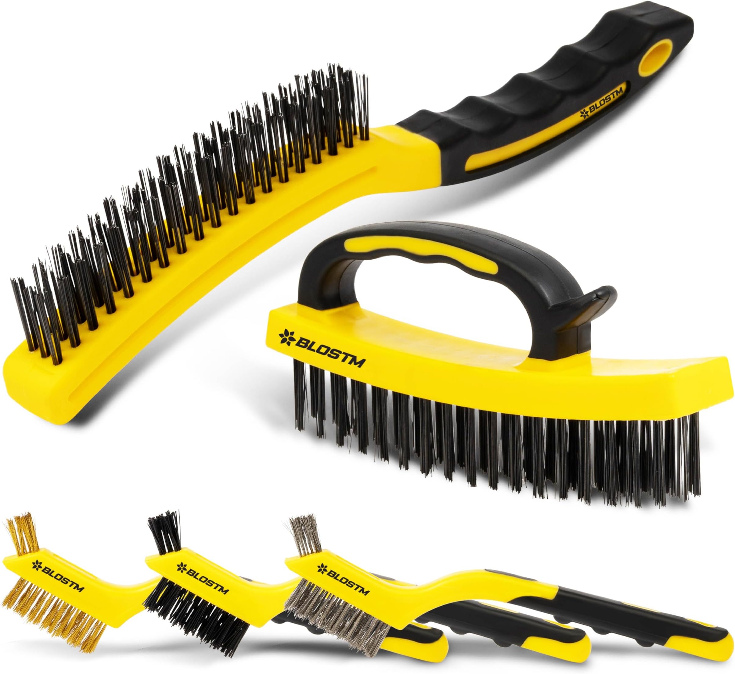 Roughneck ROU52044 10-Inch Shoe Handle Wire Brush Soft Grip : Amazon.co ...