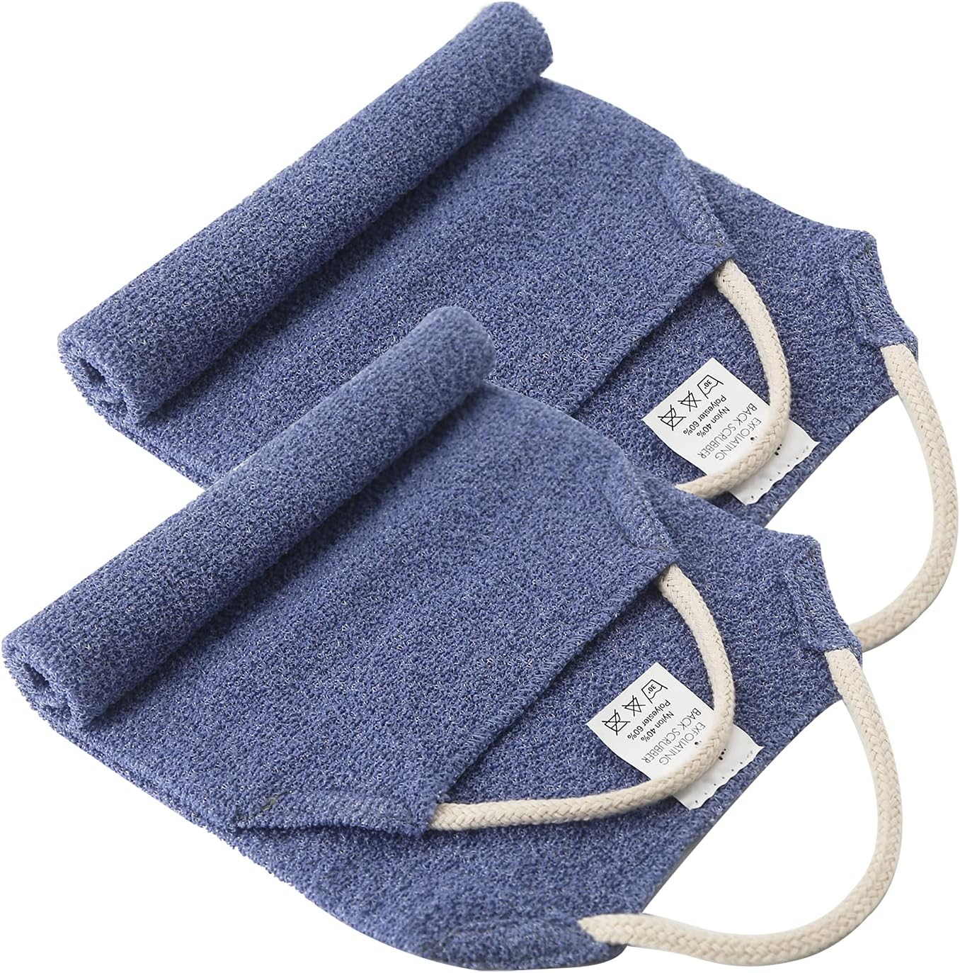 Amazon.com : Evridwear Exfoliating Back Scrubber for Shower - Double ...