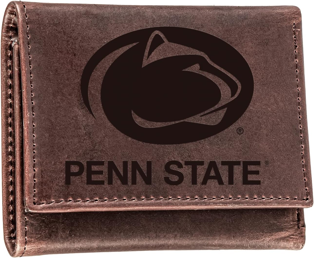 Amazon.com: Team Sports America NCAA Penn State University Brown Wallet ...