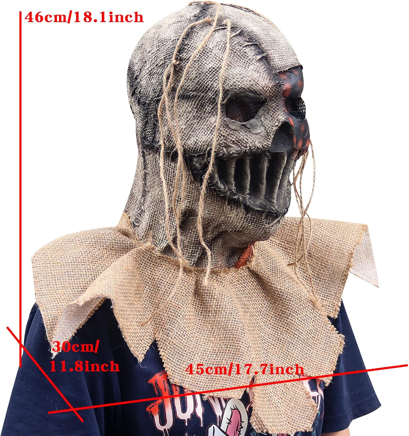 Scarecrow Mask Burlap Sack Clown Mask Creepy Full Philippines | Ubuy