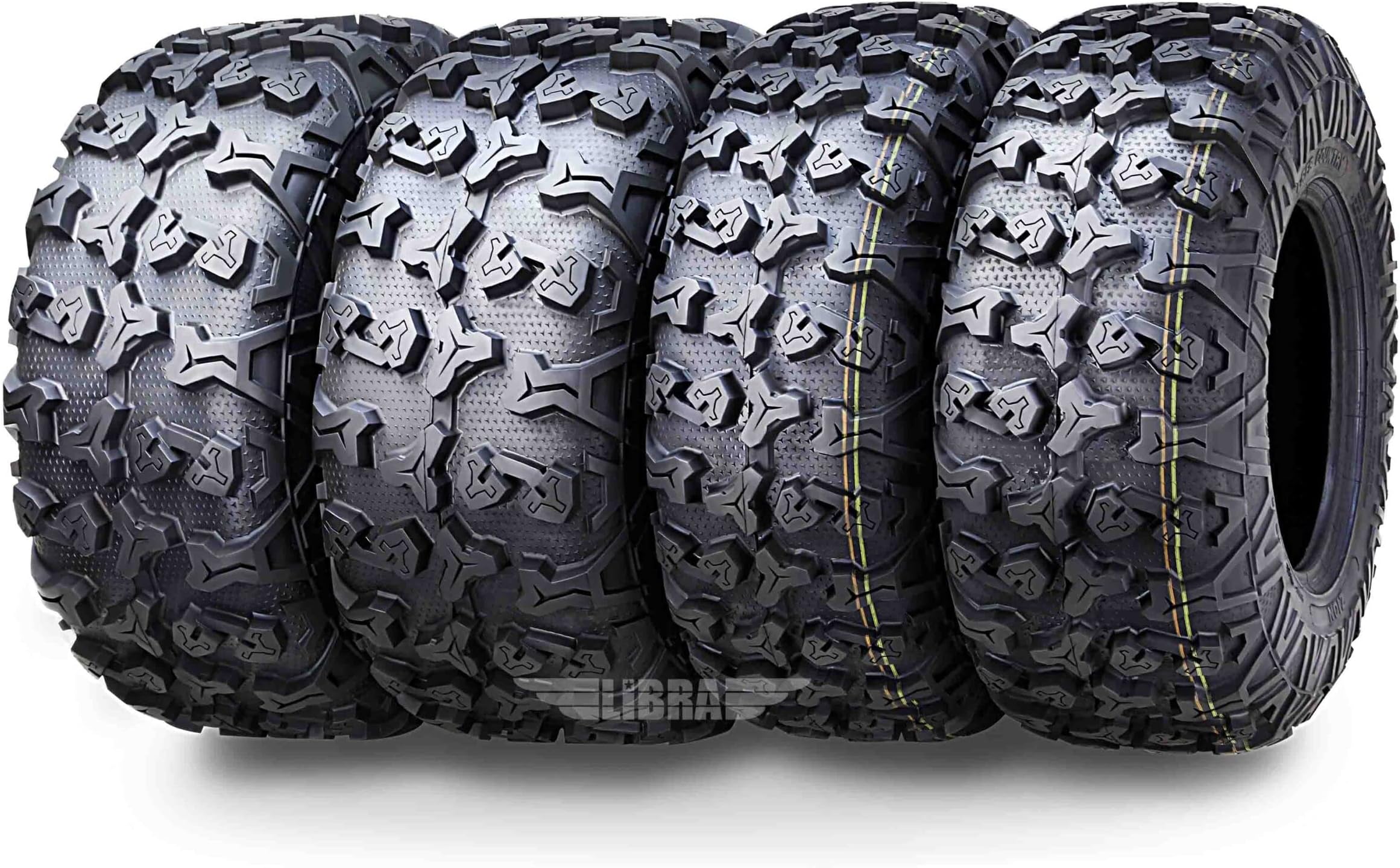 Amazon.com: Set of 4 Obor Predator (2) 27X9-14 & (2) 27X11-14 8ply ...