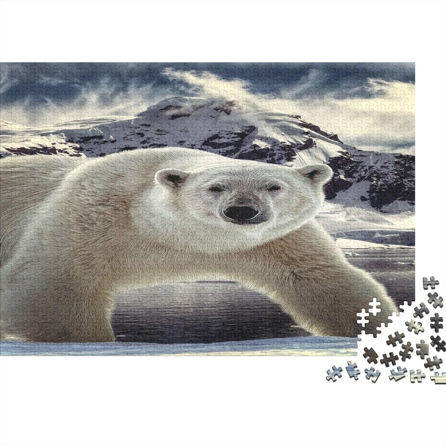 Polar Bear Jigsaw Puzzles for Adults 300 Piece Animal Jigsaw Puzzle ...