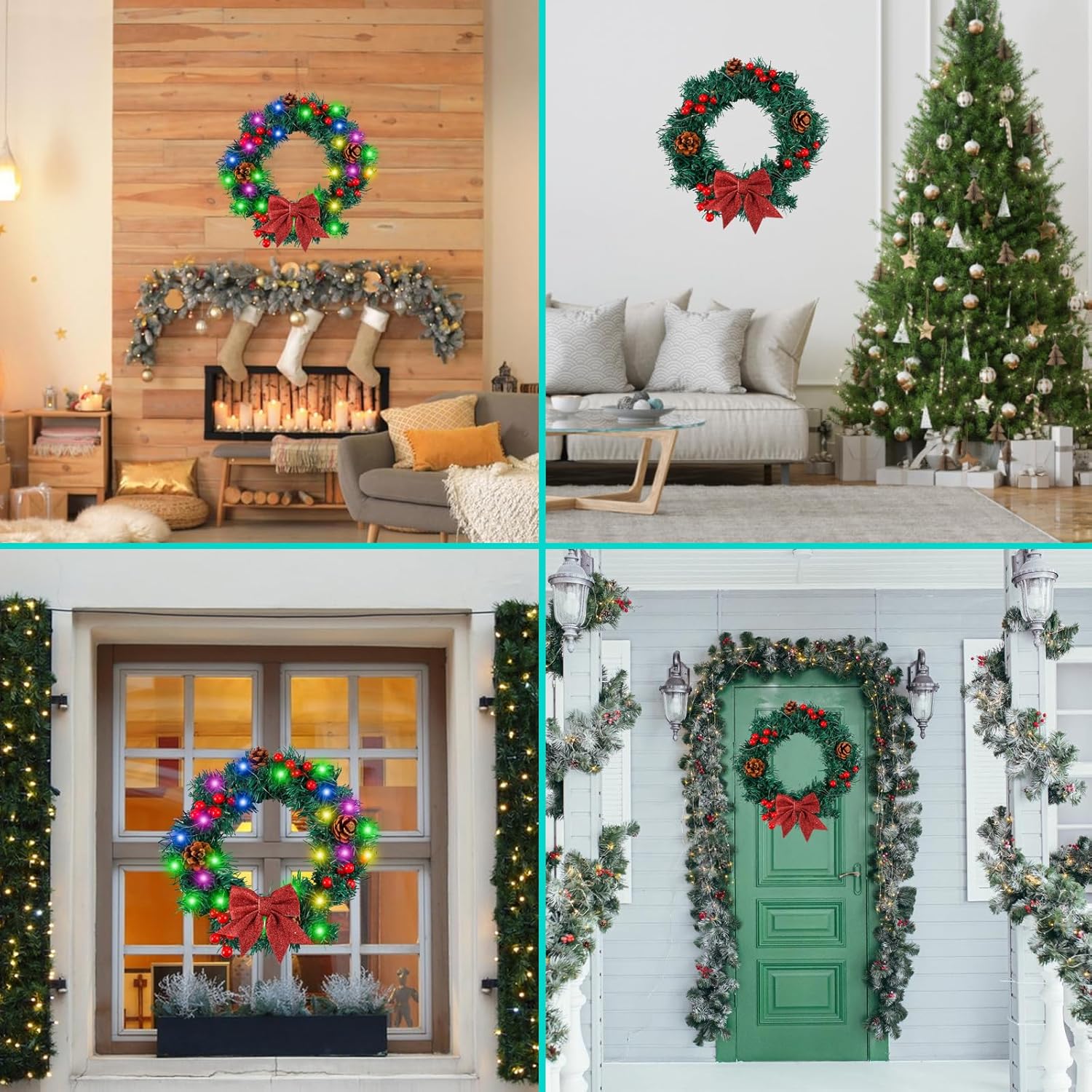 Juego de cuernos de reno para automóviles, cornamentas de reno de ...