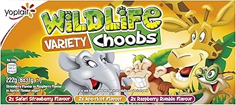 Wildlife Choobs Strawberry, Raspberry and Apricot Flavour Yogurt Tubes ...