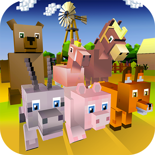 World of Blocky Animals - try simulator of, pig, horse and others ...