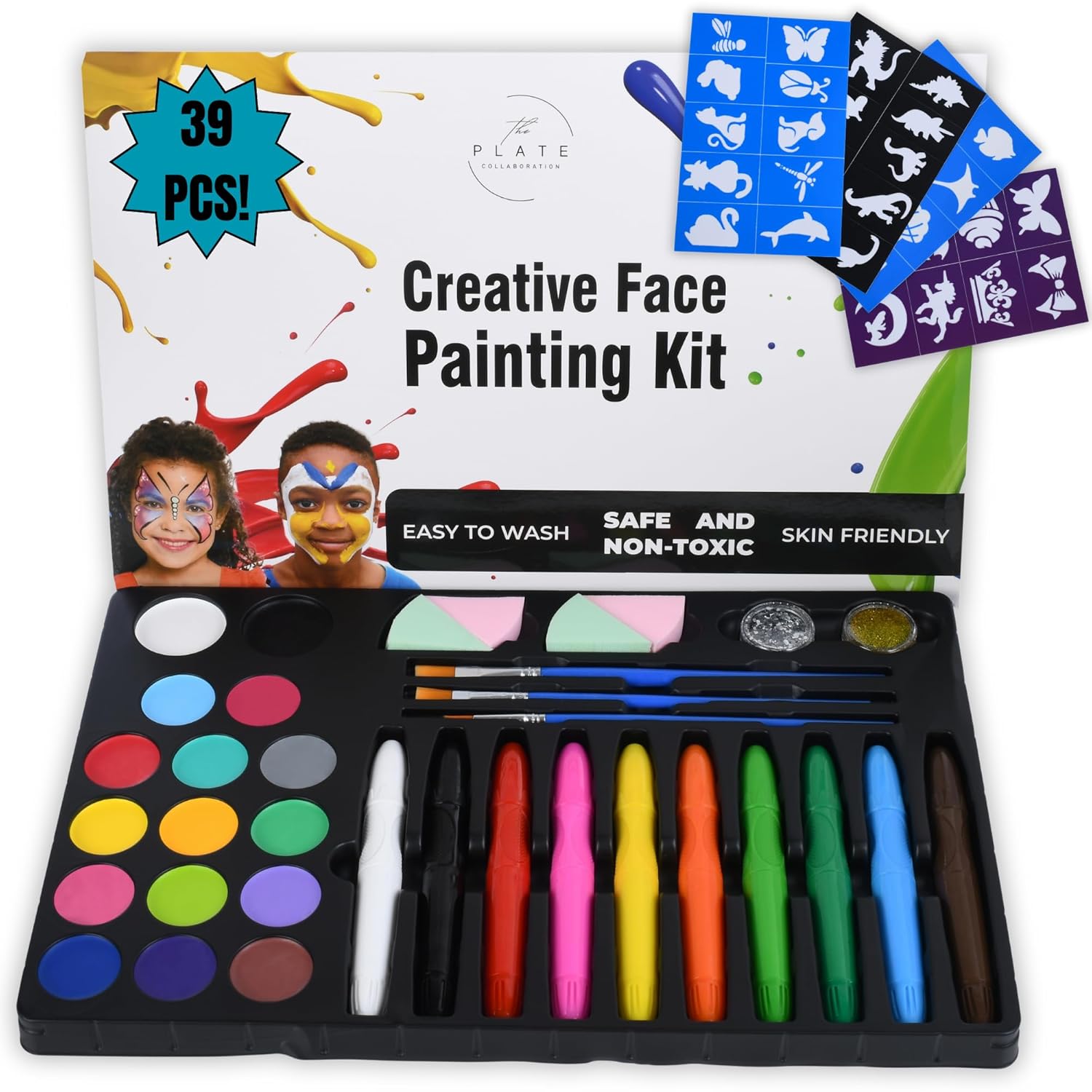 Amazon.com: Spectacular Face Painting Kits, Vibrant Face Paint Kit ...