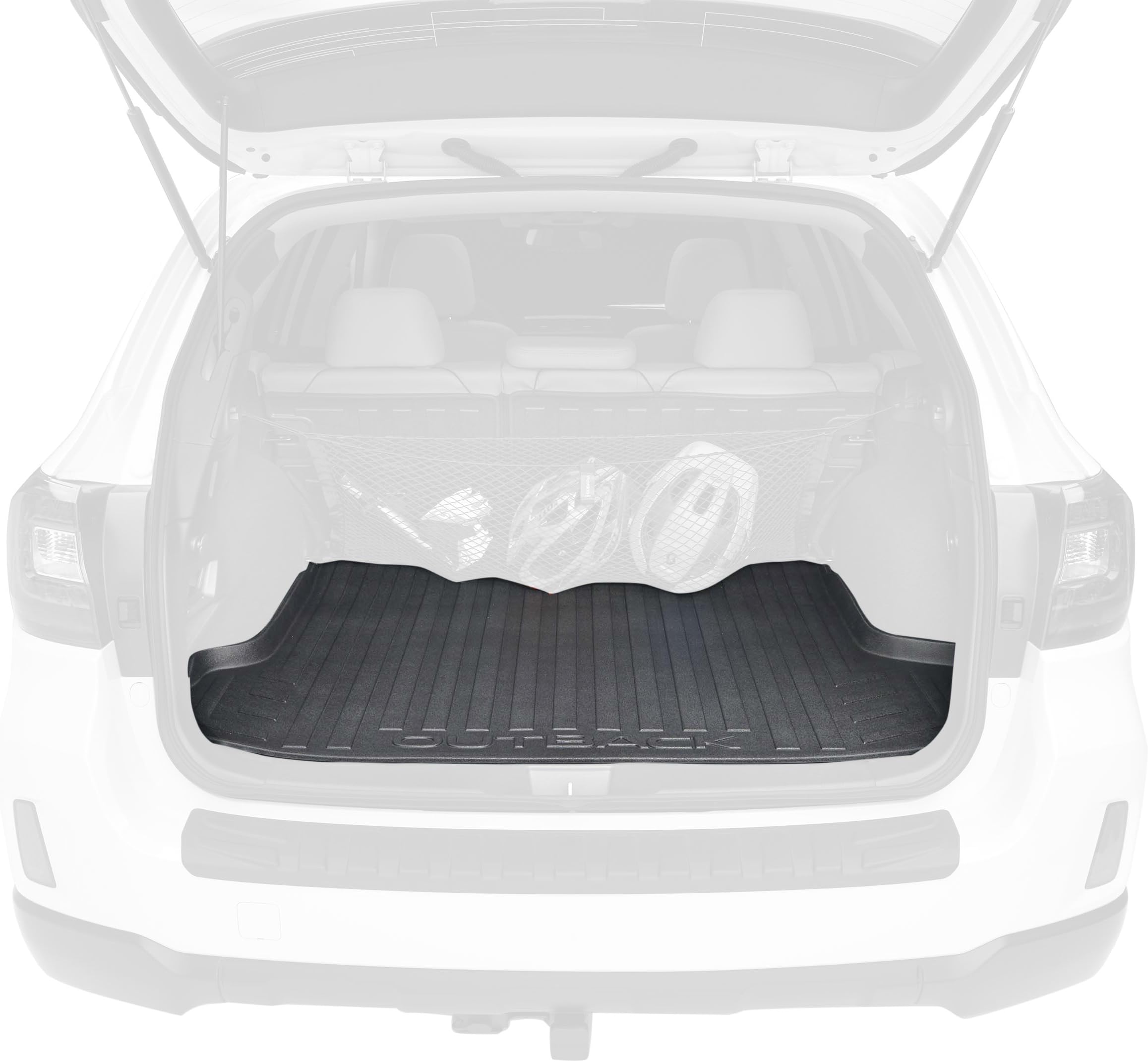 Amazon.com: Subaru 2015-2019 Subaru Outback Rear Black Cargo Tray Mat ...