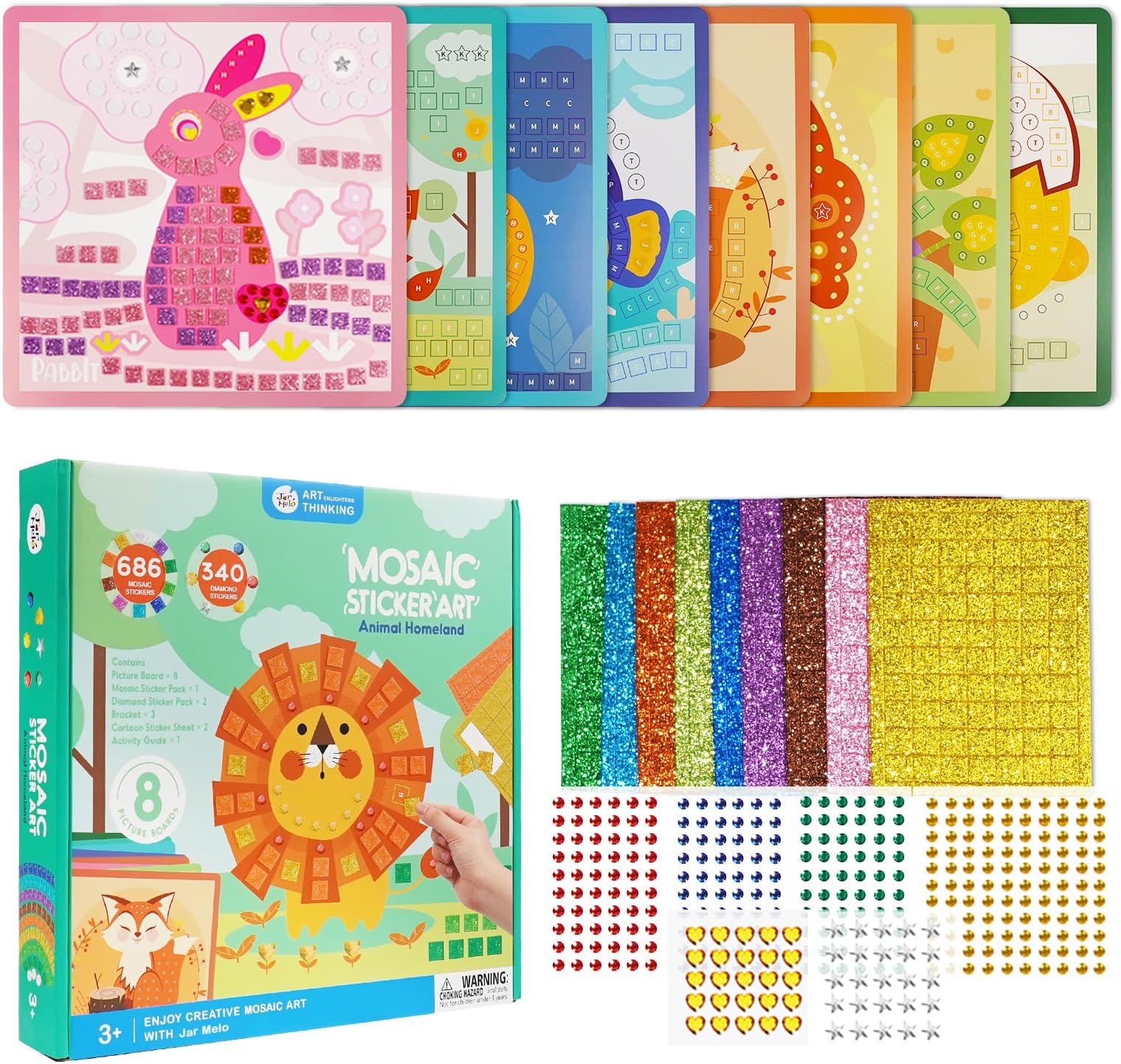 Little Birdie Mosaic Art Decor Peel & Stick - Fish | DIY Easy to Learn ...