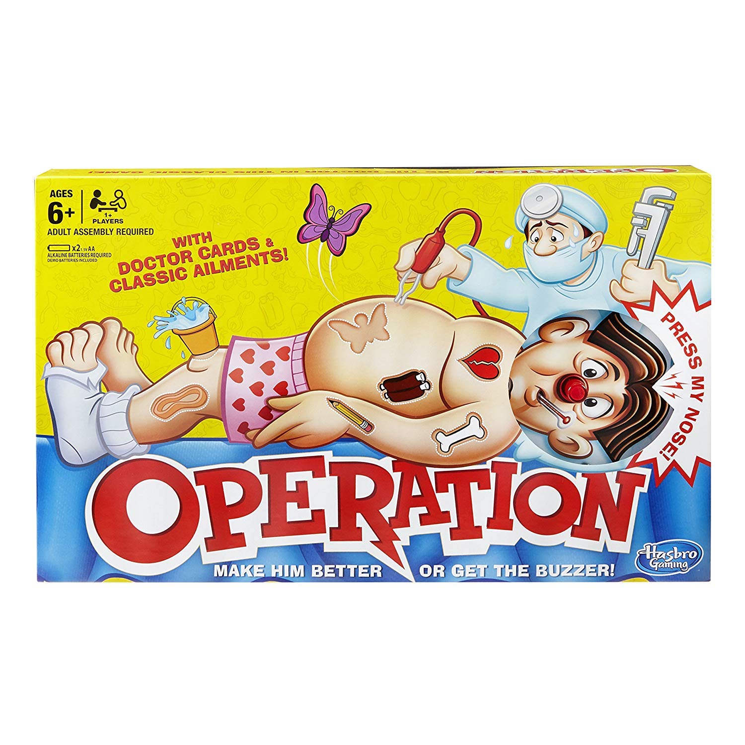 Buy Hasbro Gaming Classic Operation Game With Ballpoint Pen Online at ...