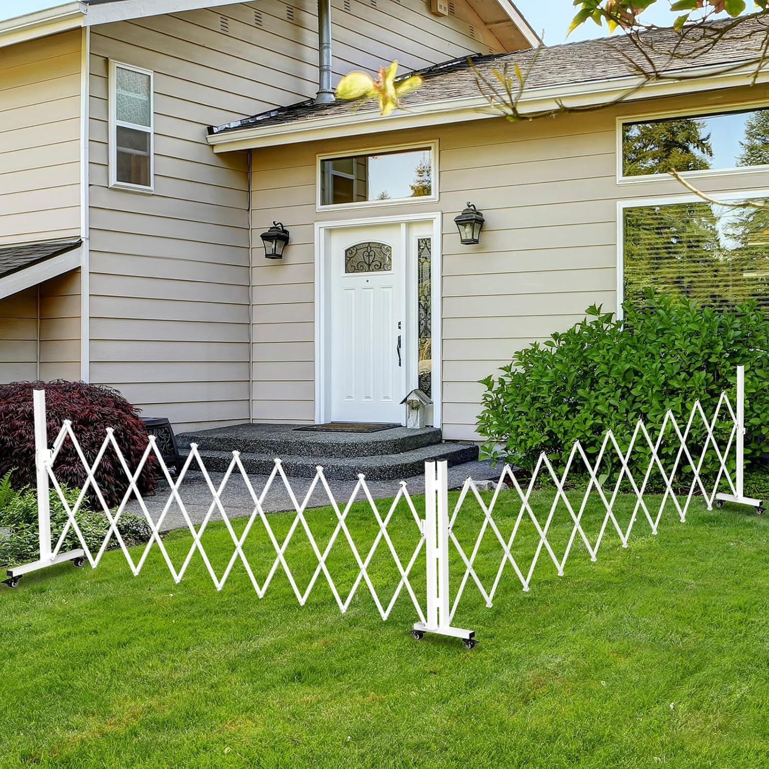Amazon.com : TSAYAWA 18 feet Wide Rotating Driveway gate Fence for Dogs ...