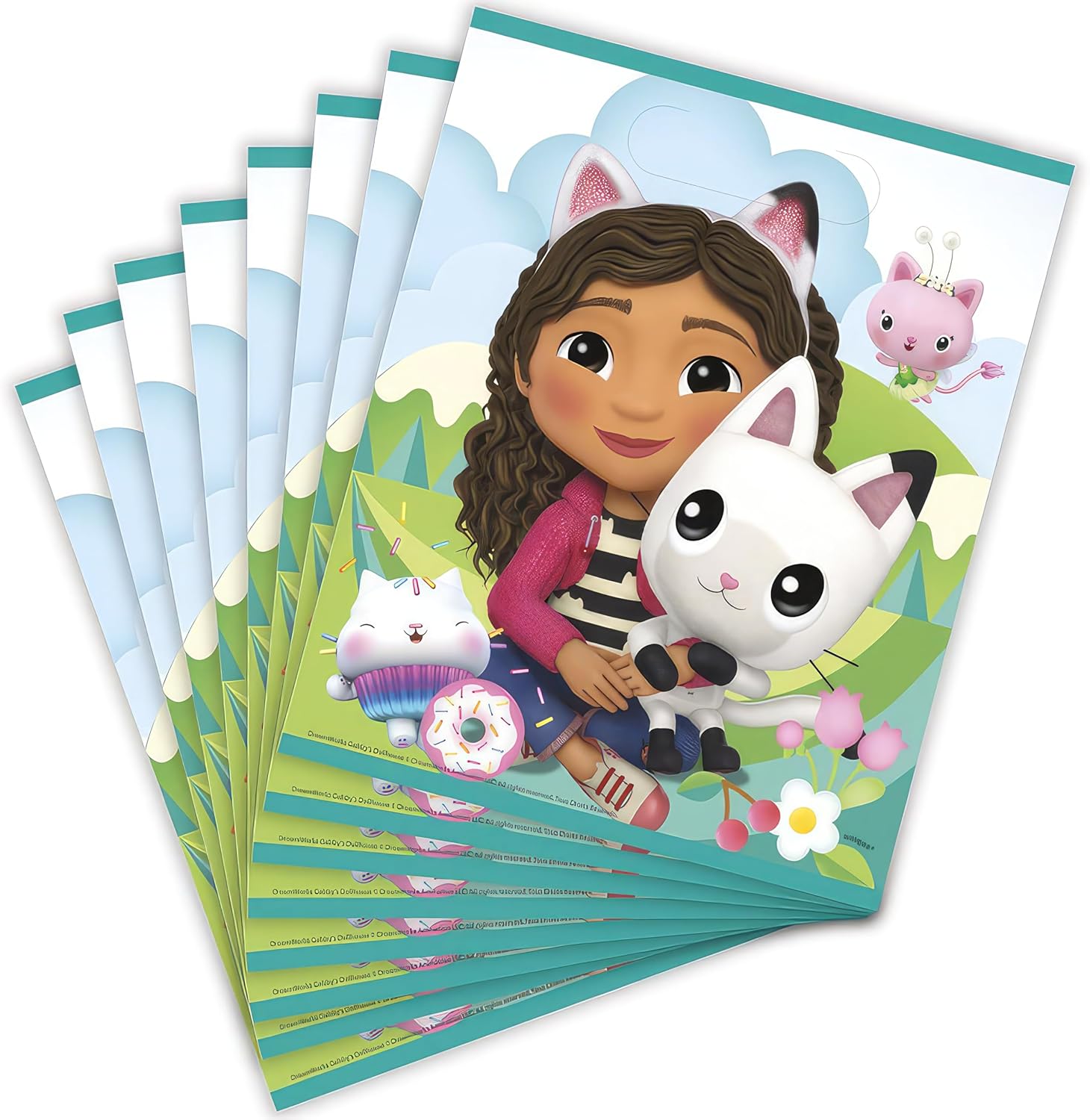 Amazon.com: Unique Gabby's Dollhouse Multi-color Plastic Loot Bags ...