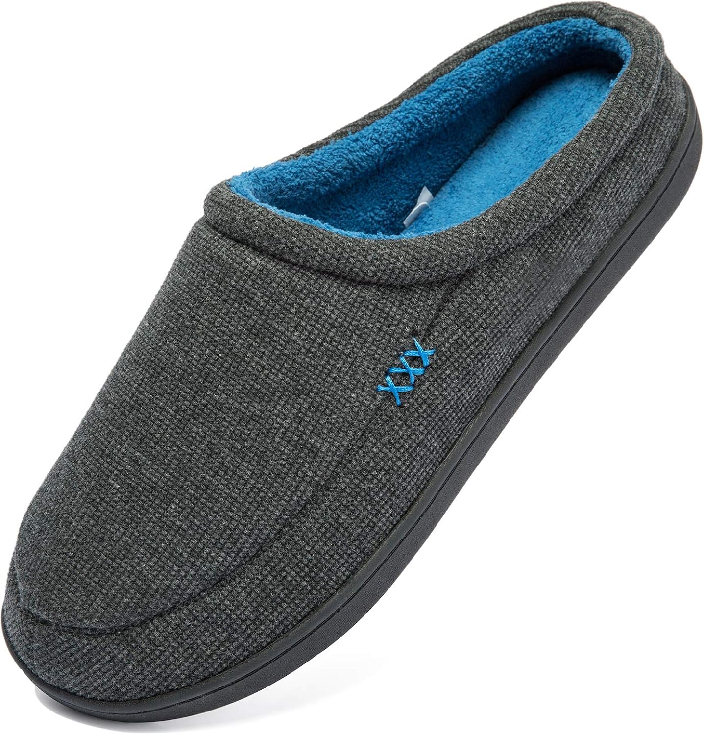 Amazon.com | NewDenBer Men's Cozy Memory Foam Slippers Soft Slip on ...